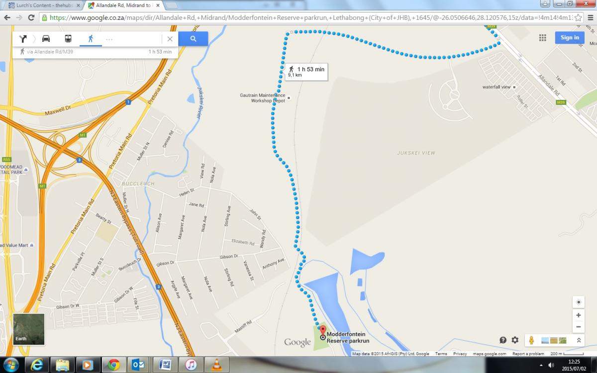 Midrand to Modderfontein Reserve - Routes & Trails - Bike Hub